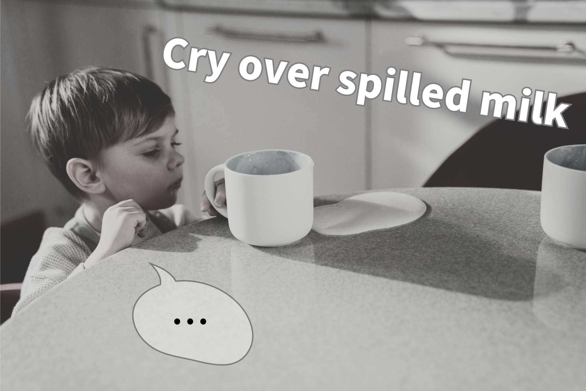 「Cry over spilled milk」の意味と使い方 – 後悔しても仕方ない！｜tobiuma