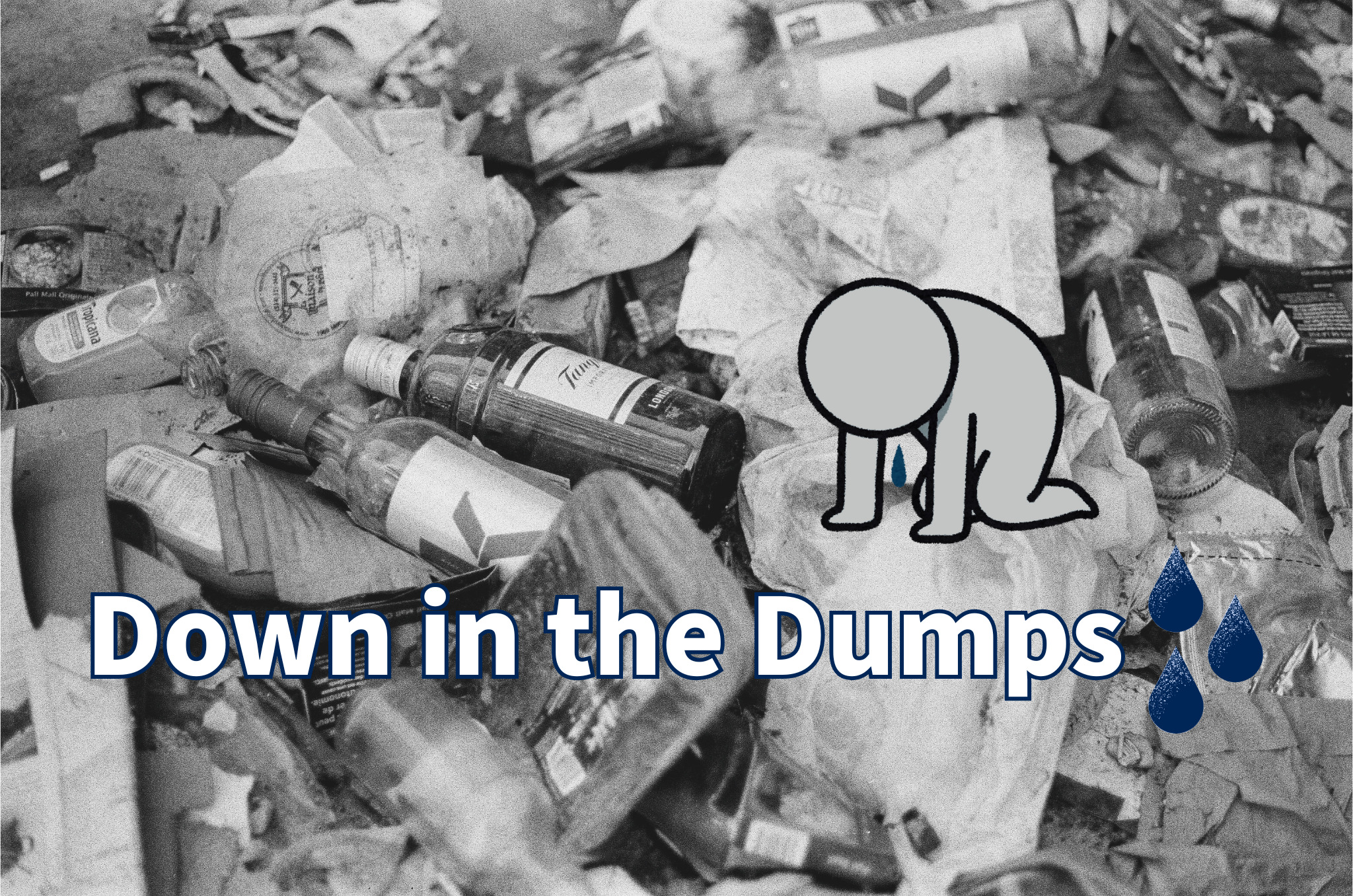 「Down in the Dumps」の意味と使い方｜落ち込んだ気分を英語で表現！｜tobiuma