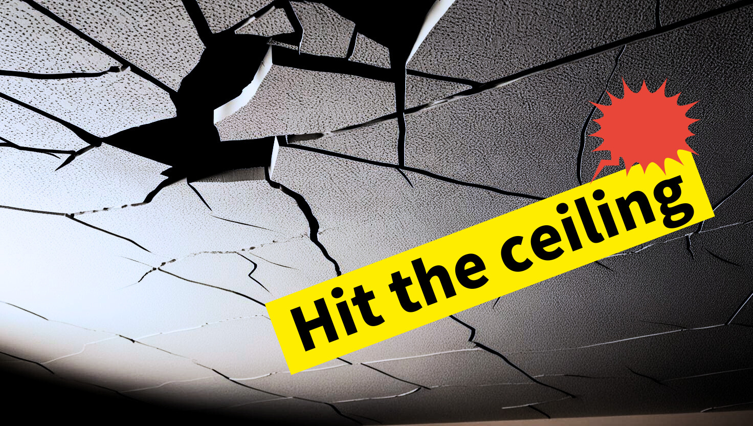 『Hit the ceiling』とは？意味、使い方、由来を徹底解説！｜tobiuma